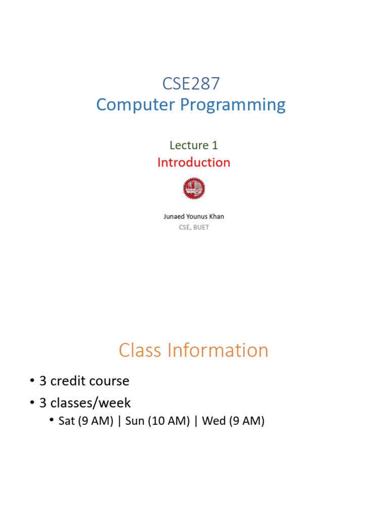 Lecture 01_Introduction | PDF Lecture 01_Introduction | PDF