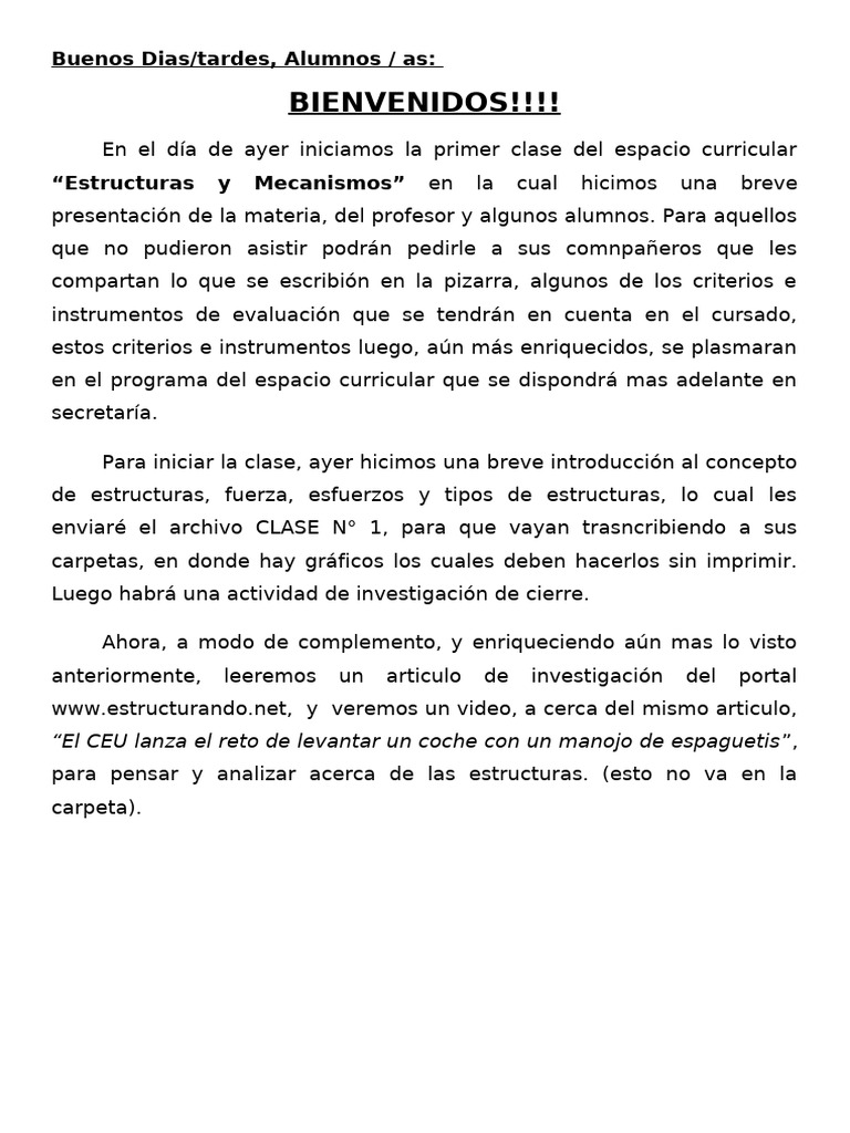 Clase n° 1 - INTRODUCCIÓN PRESENTACIÓN | PDF