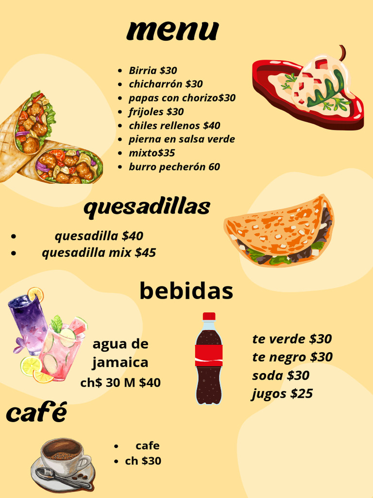 Menú Amarillo | PDF