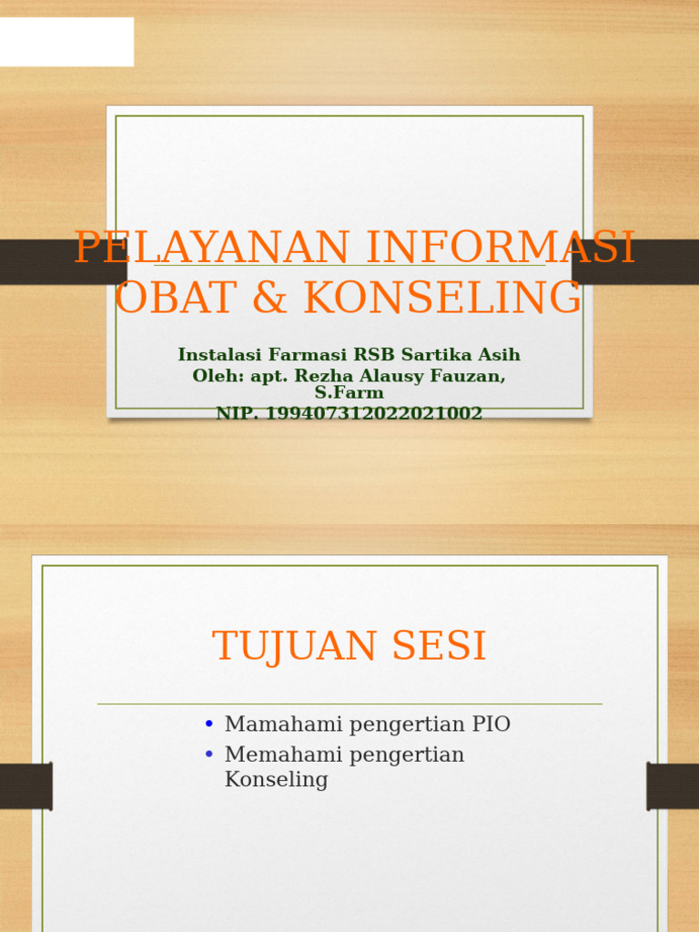 Pio Dan Konseling 2 | PDF