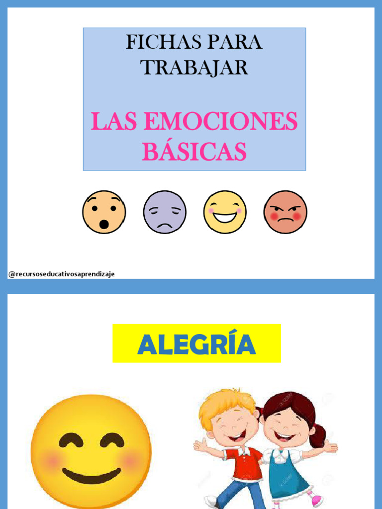 Fichas Las Emociones 1 Pdf