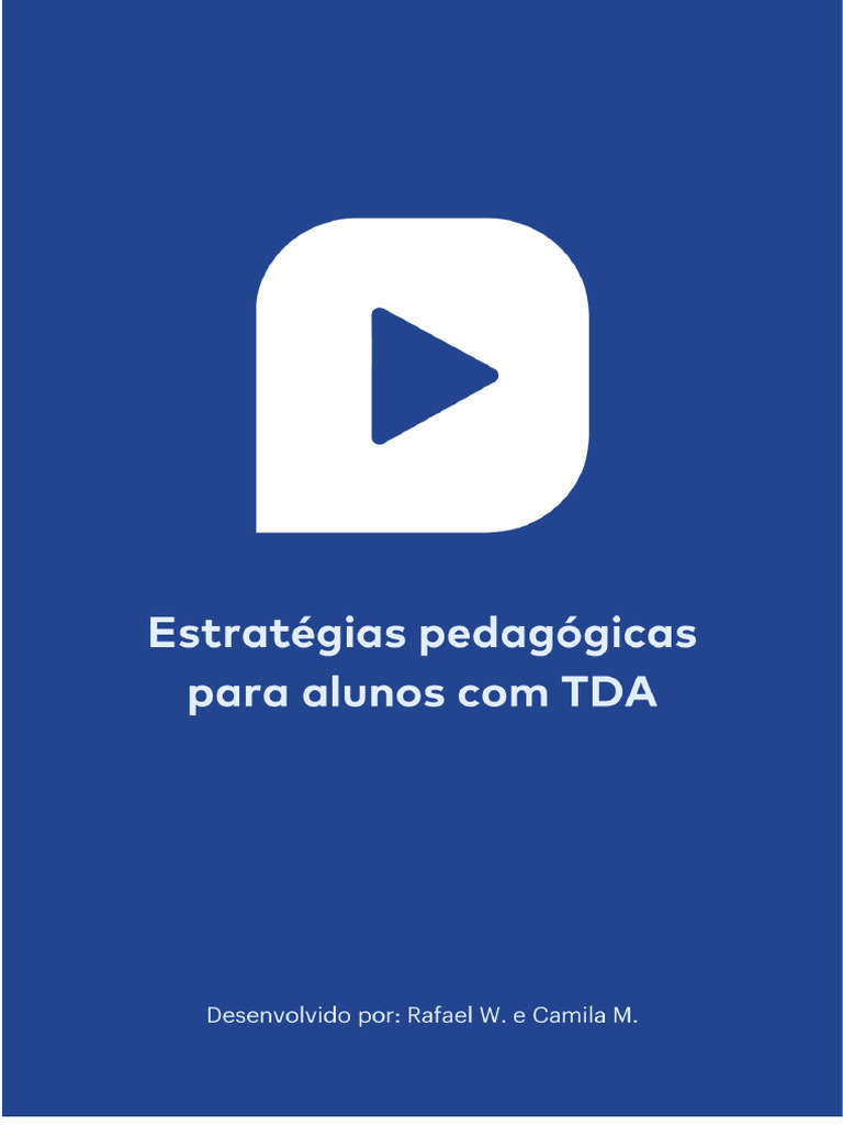 E-Book de Estratégias Pedagógicas para Alunos Com TDA | PDF