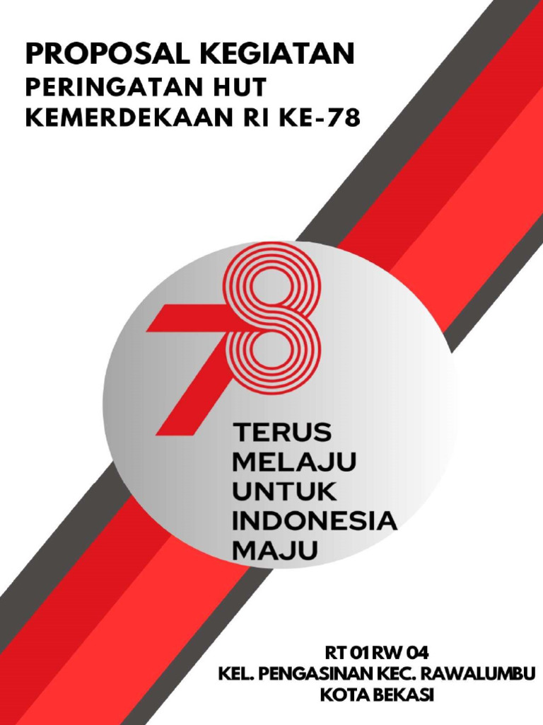 Proposal Kegiatan Hut RI Ke 78 RT 01 RW 04 | PDF