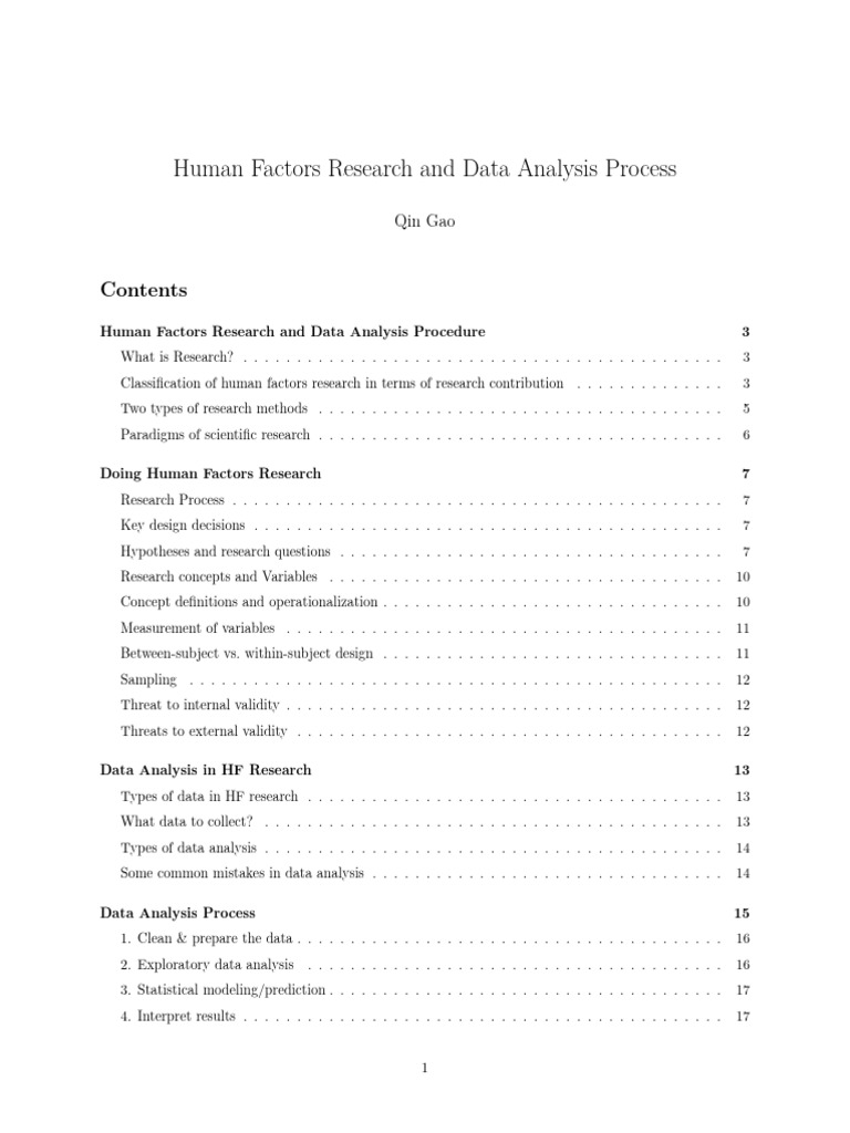 Overview of Data Analysis - PDF - 2024 | PDF