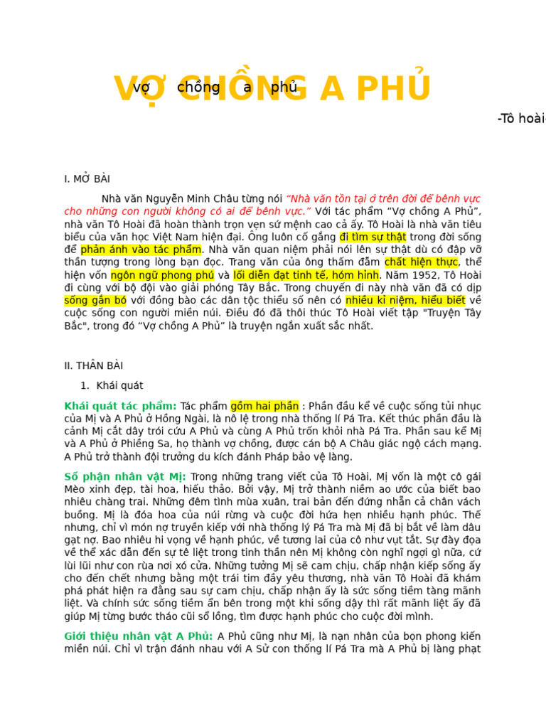 Văn 12 - V CH NG A PH | PDF