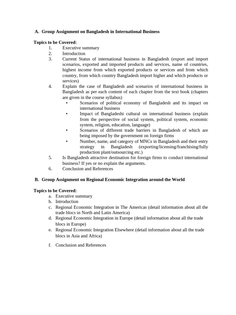 Assignment of IB | PDF | Business