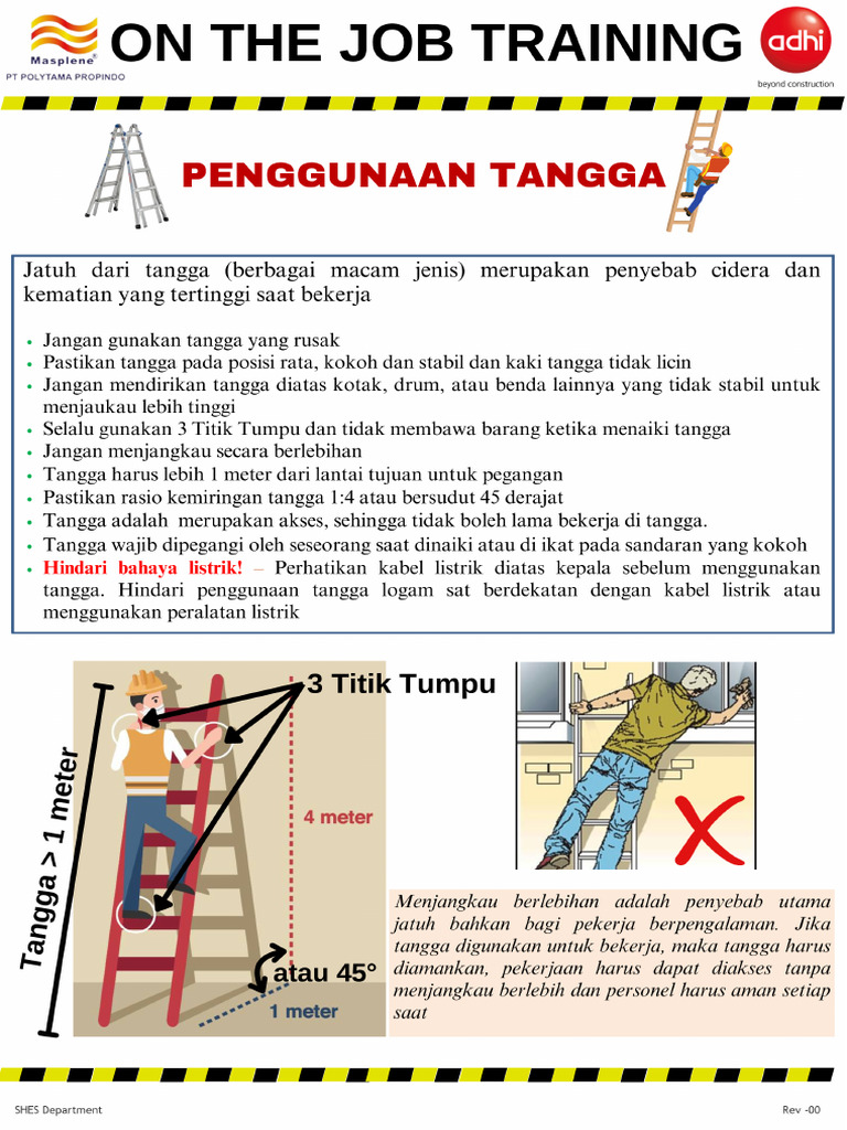 Ojt - Penggunaan Tangga | PDF