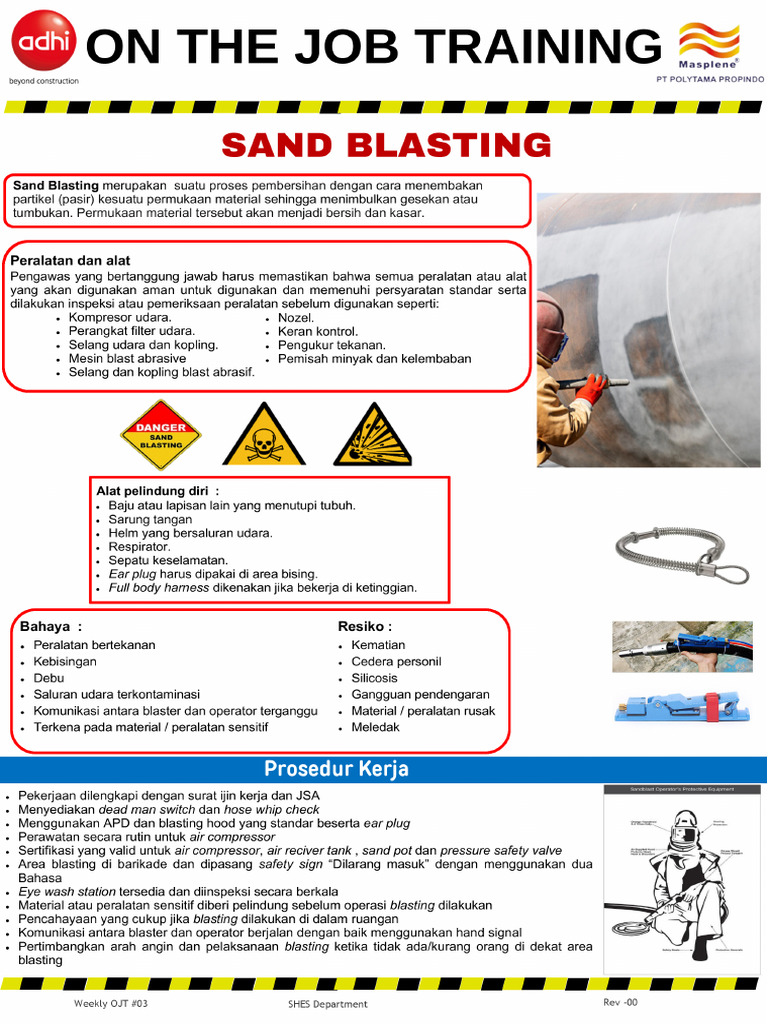 Ojt - Sand Blasting | PDF