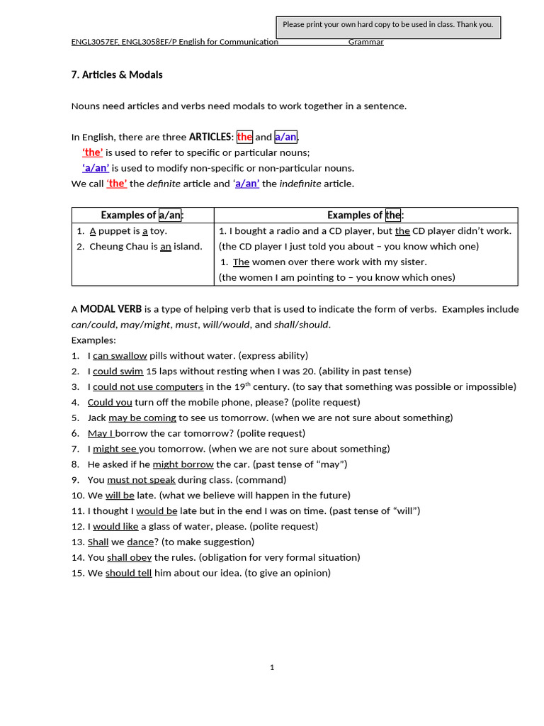 Articles & Modals | PDF