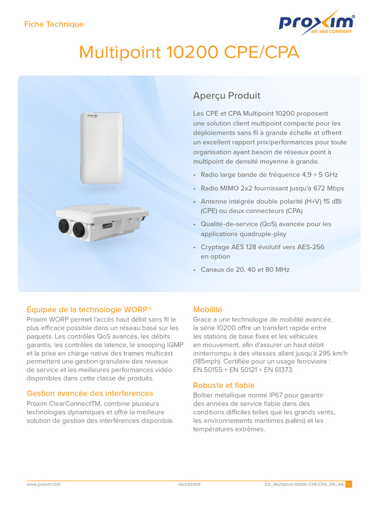 Tsunami MP 10200 CPE | PDF | Internet Protocols | Computer Standards