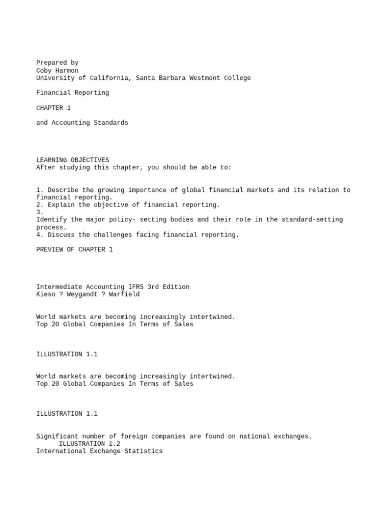 Financial Reporting and Accounting Standards | PDF | International ...