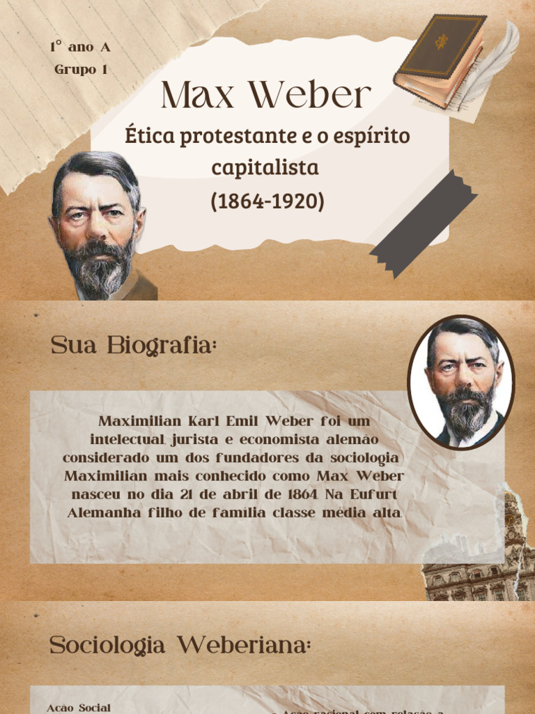 Slide Sociologia Max Weber.pdf | PDF