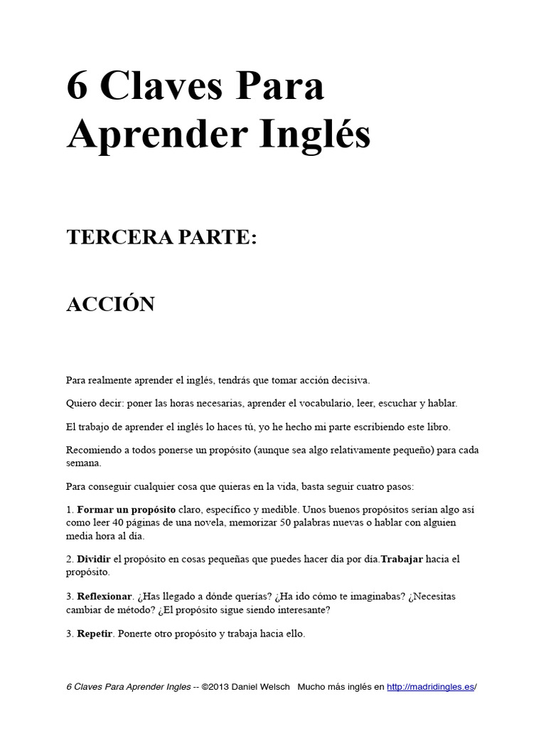 Parte 3 Vocabulario - 6 Claves para Aprender Ingles | PDF | Carreira e Crescimento