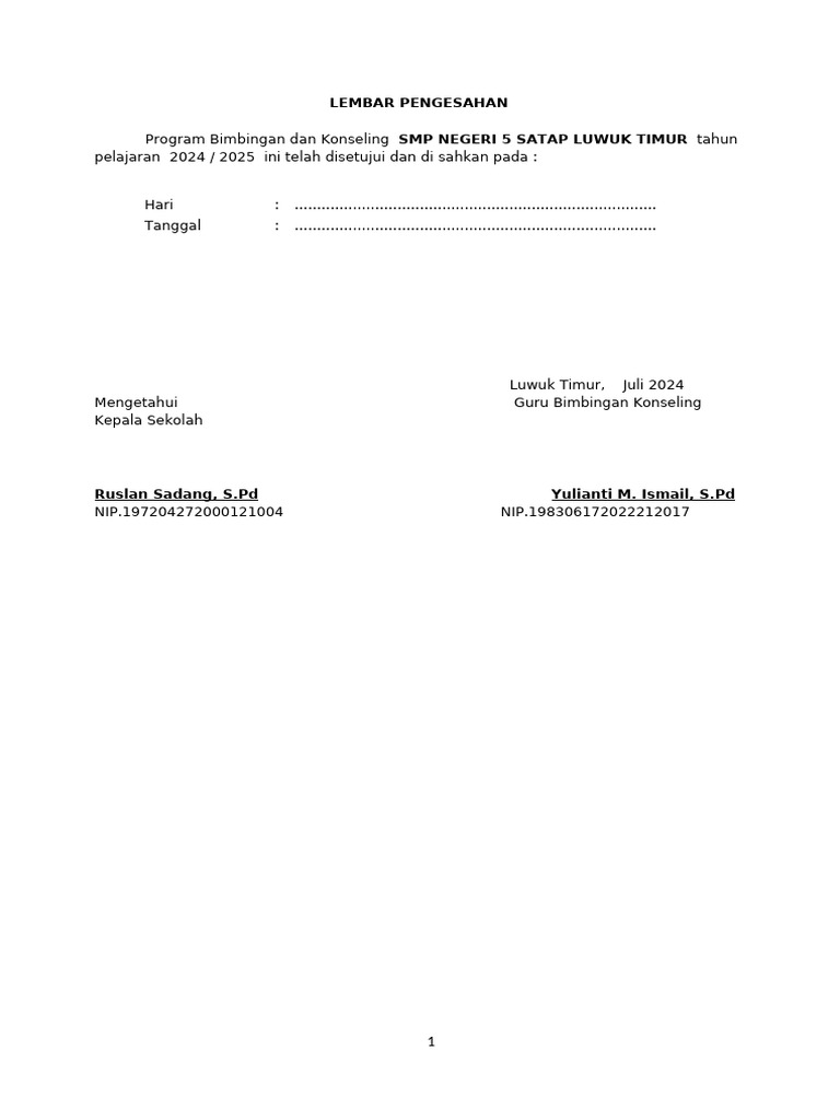 PERANGKAT BK KELAS 8 Kurmer | PDF