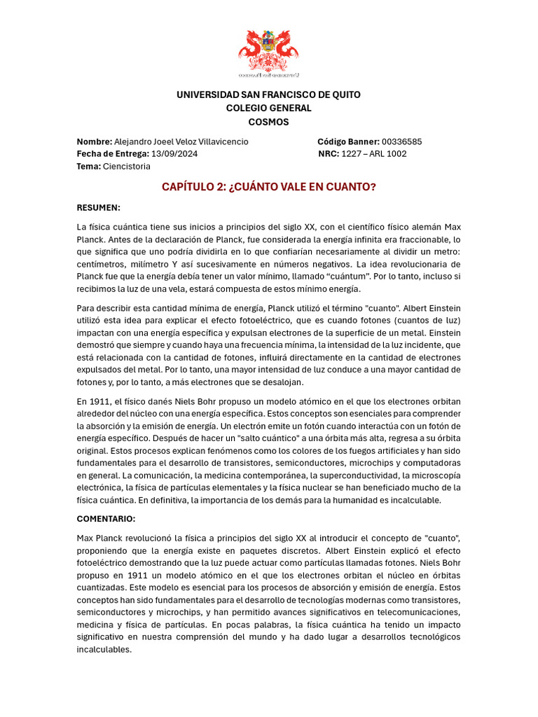 Ciencistoria Cap2 - Alejandro Veloz | PDF