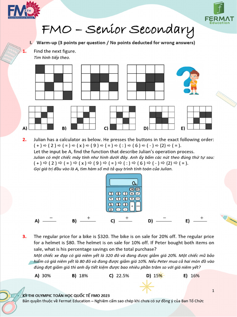 FMO SS (Khối THPT) | PDF