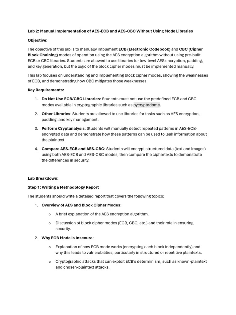 Lab 2 Cryptography Fall 2024 Pdf