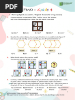 Đề mẫu FMO Khối 7 | PDF | Prime Number | Mathematics