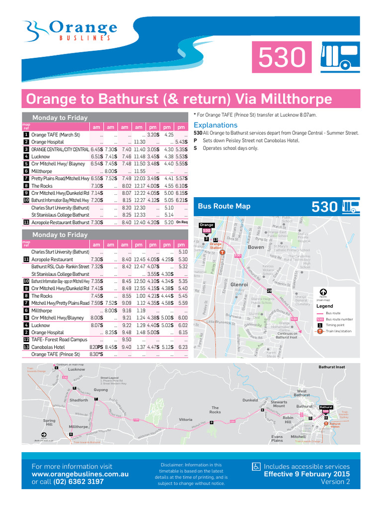 Buslines Orange 530 | PDF