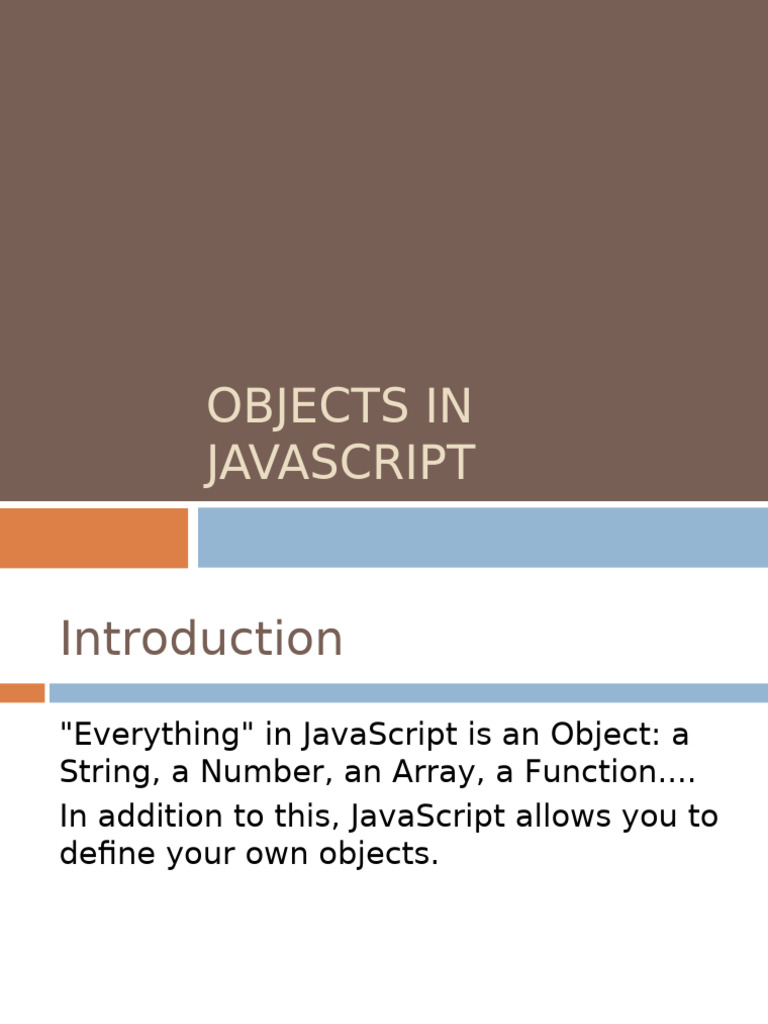 JS Objects | PDF