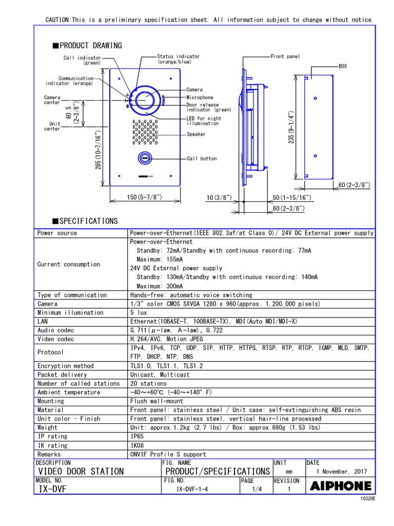 Technical Spec v2 IX DVF | PDF