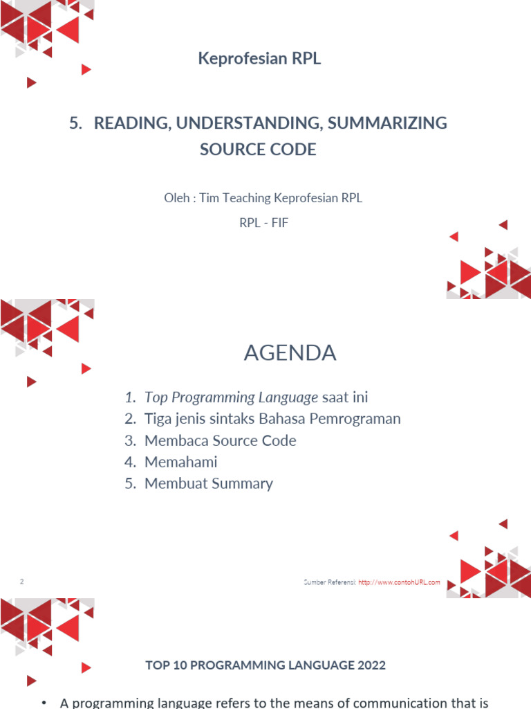 5 - Reading, Understanding, Summarizing Source Code | PDF
