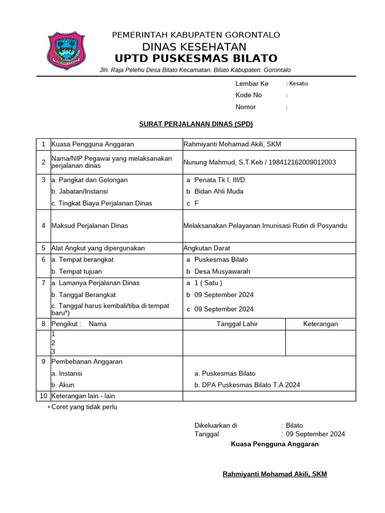 Format SPPD 2024 | PDF