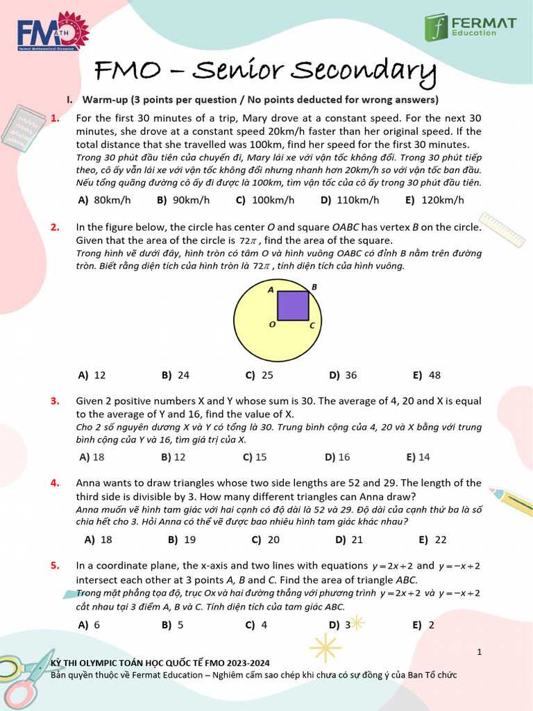 FMO Senior Secondary (SN) | PDF | Euclidean Geometry | Elementary Geometry