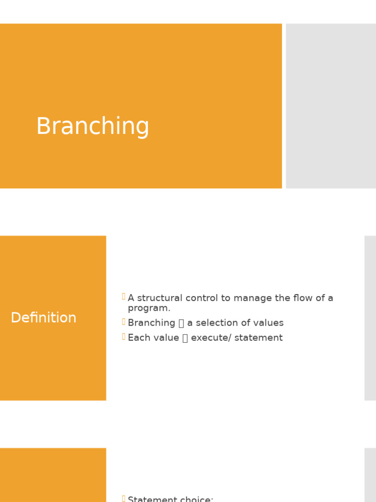 4 Branching | PDF