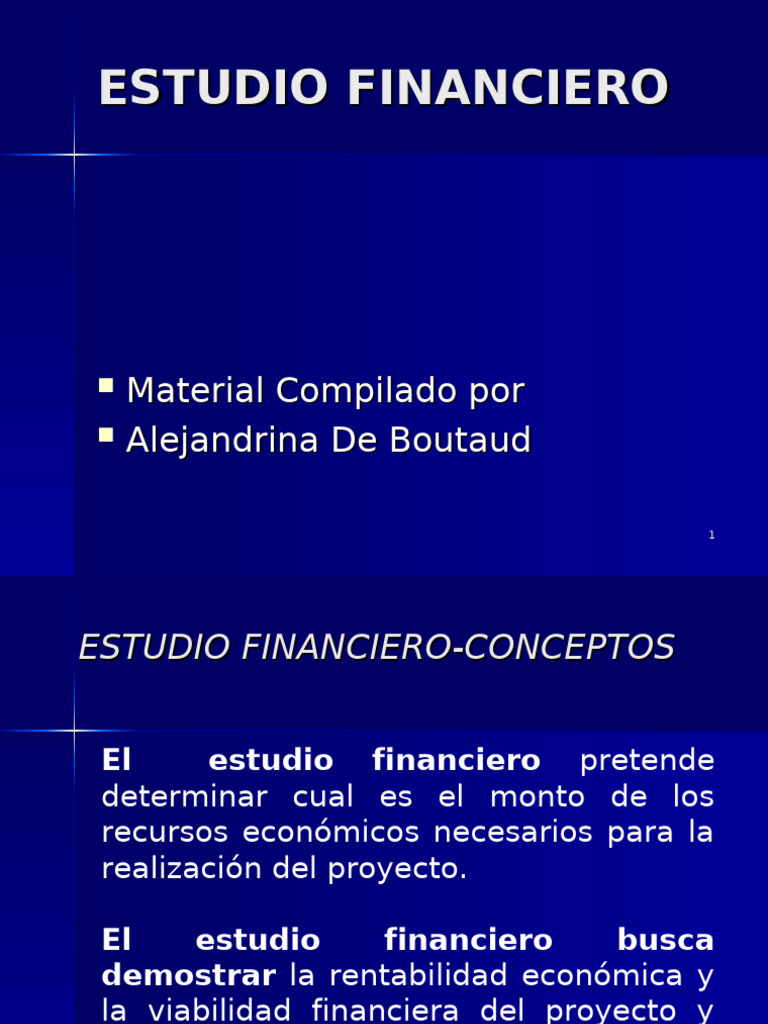 Estudio Financiero | PDF