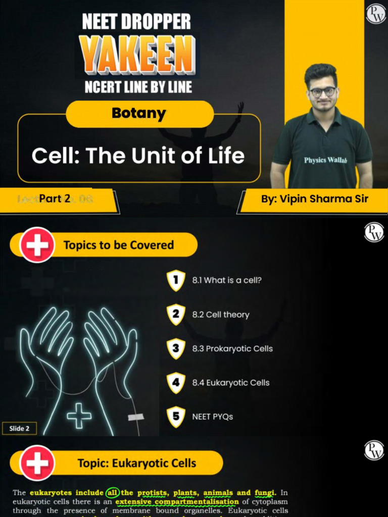 Cell The Unit of Life (Part 2) | PDF