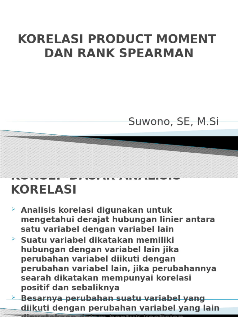 ANALISIS KORELASI | PDF