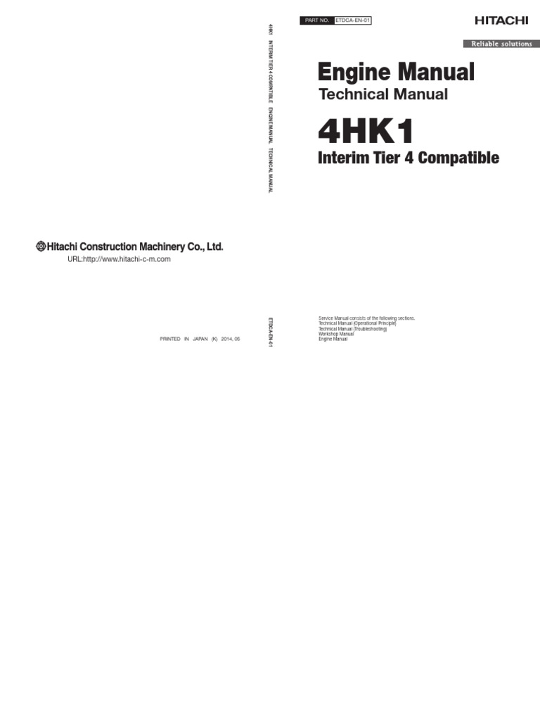 ETDCA-EN-01 4HK1 It4 EngineManual | PDF