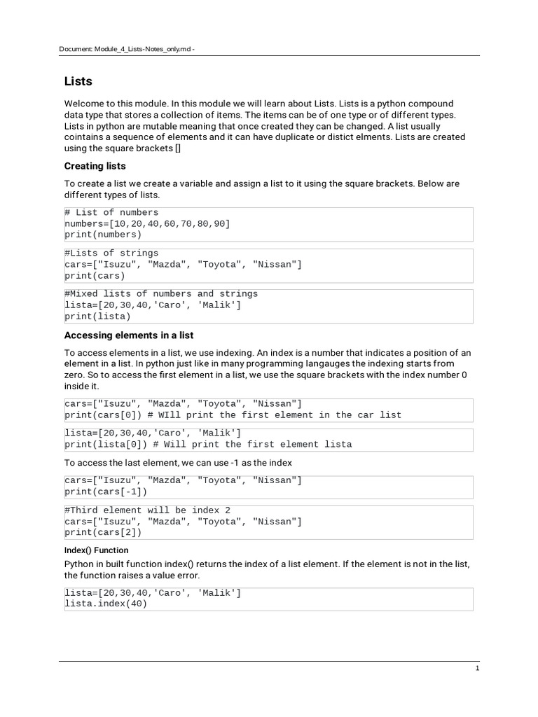 Python Module 4 | PDF