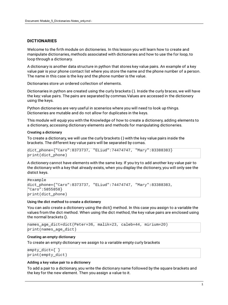 Python Module 5 | PDF