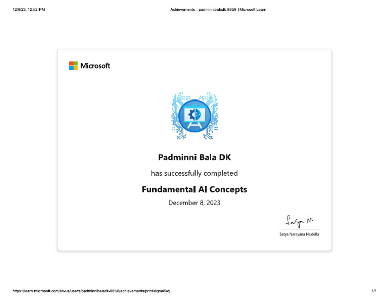 Fundamental AI Concepts | PDF