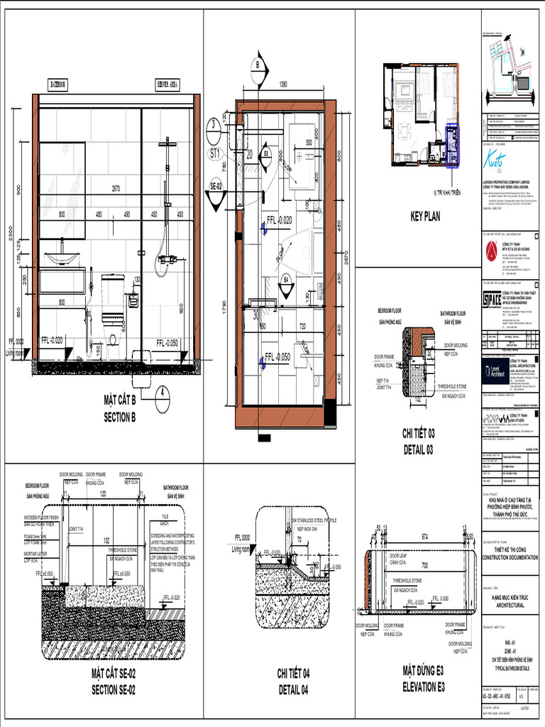 Key Plan: Shower Area Bathroom | PDF