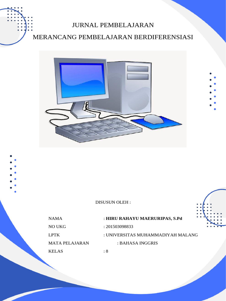 Jurnal Pembelajaran Diferensiasi - Hiru | PDF