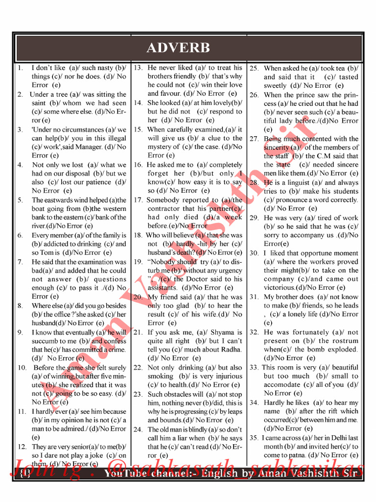 Error Pro Aman Vashisht Full PDF | PDF