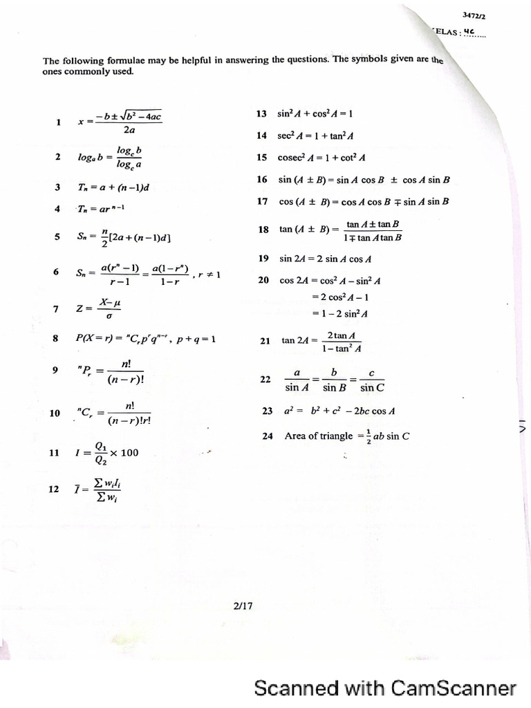 Addm F4 Paper 1 | PDF