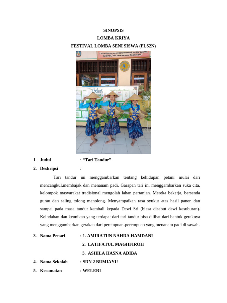 Sinopsis Tari | PDF