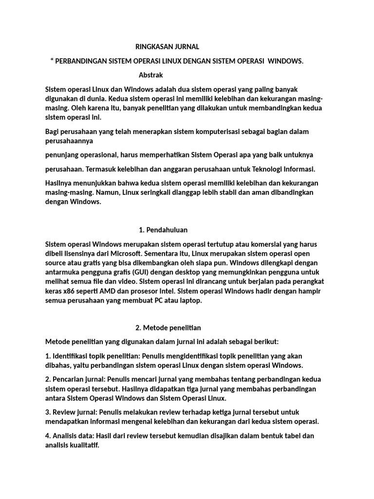 Ringkasan Sistem Operasi | PDF