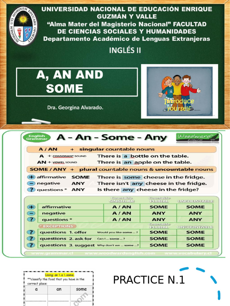 Semana 1 - A An - Some | PDF