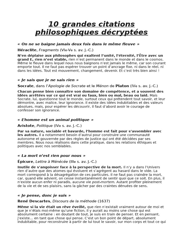 10 Citations Philo | PDF