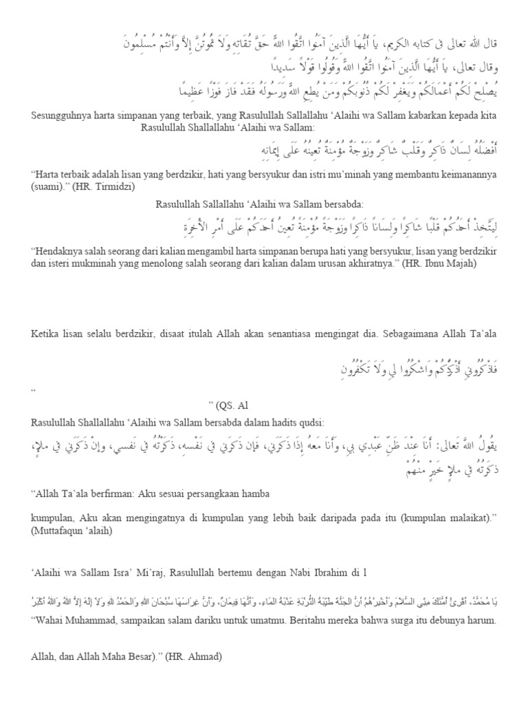 khutbah 3 harta simpanan | PDF