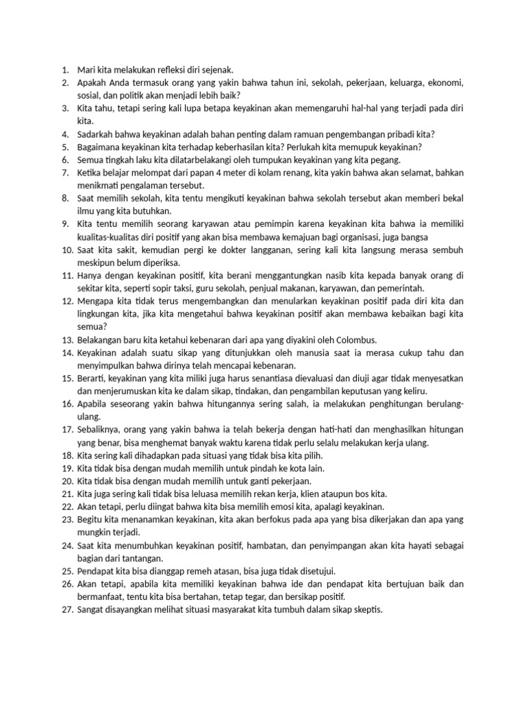 Jawaban Kata Ganti Dan Kata Rujukan | PDF