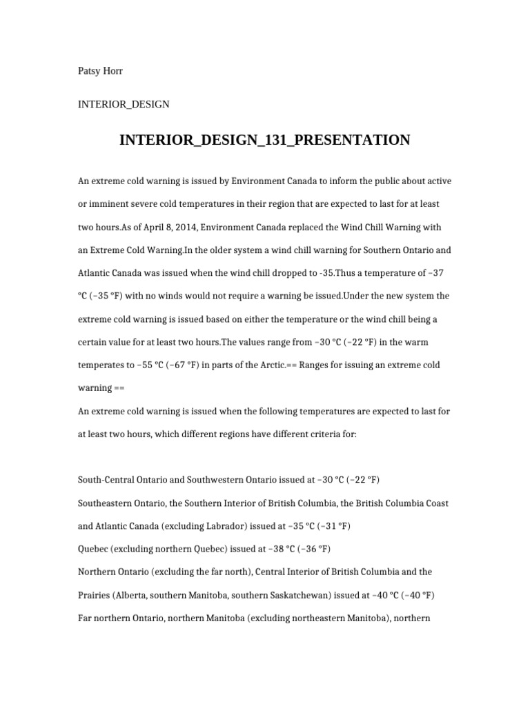 Interior Design 131 Presentation | PDF