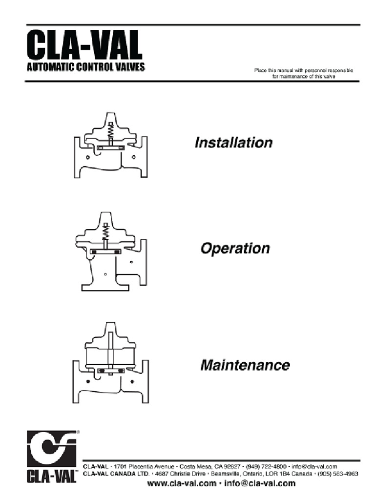 Install Operation and Maintenance Manual | PDF