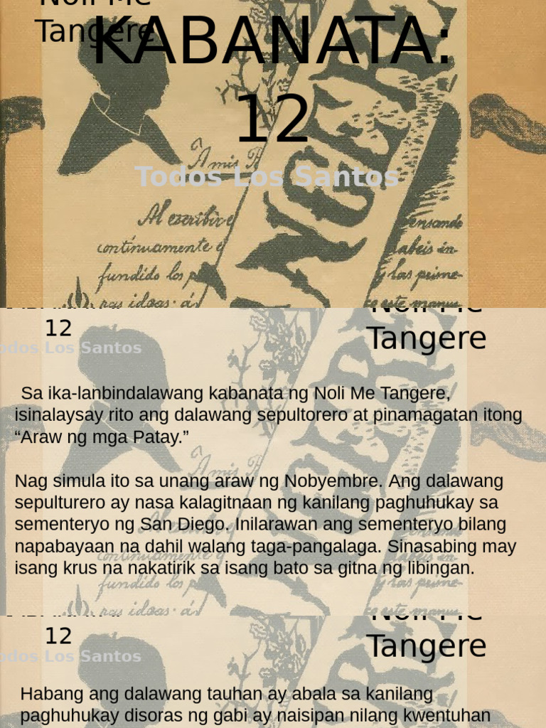 Noli Me Tangere Kabanata 12 | PDF