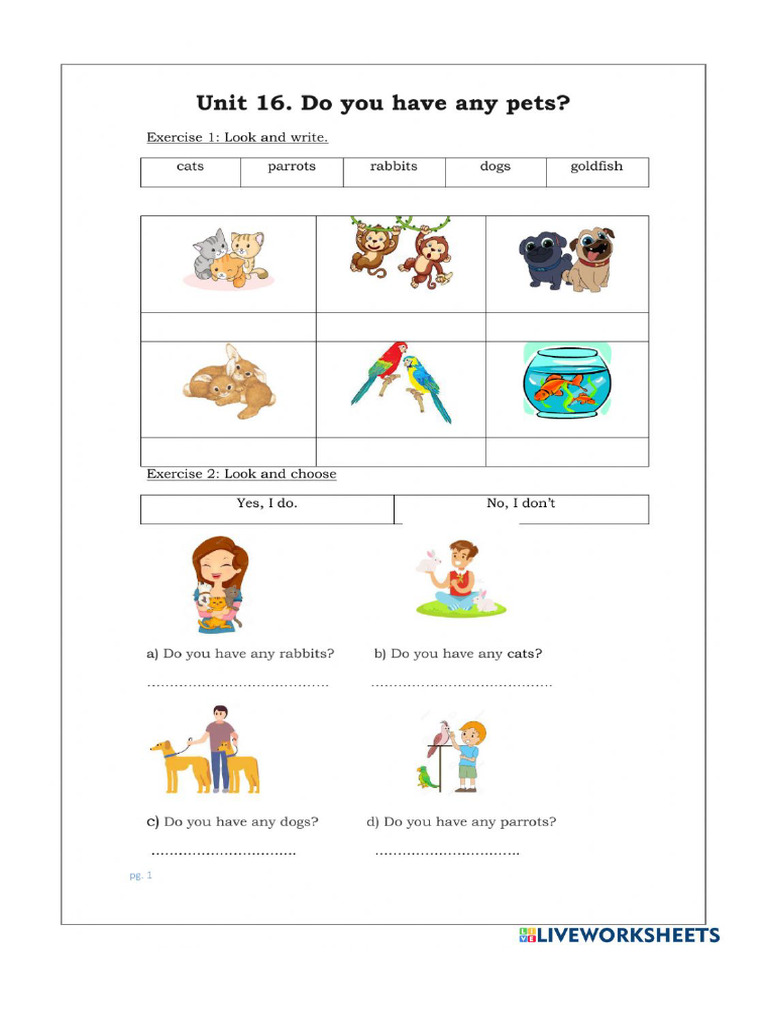 do you have pet? | PDF